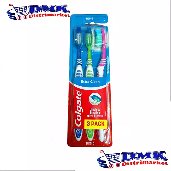 Cepillo Dental Colgate Extra Clean X3 Unidades