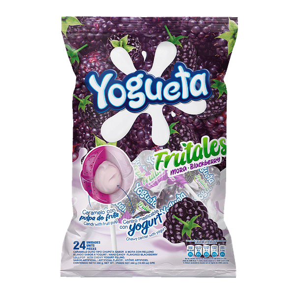 Yogueta Frutales Mora Bolsa De 24 Unidades